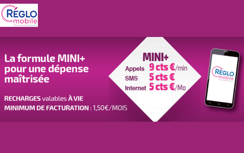 Carte SIM prépayée Leclerc | L'offre dès 1,50€ par Réglo Mobile